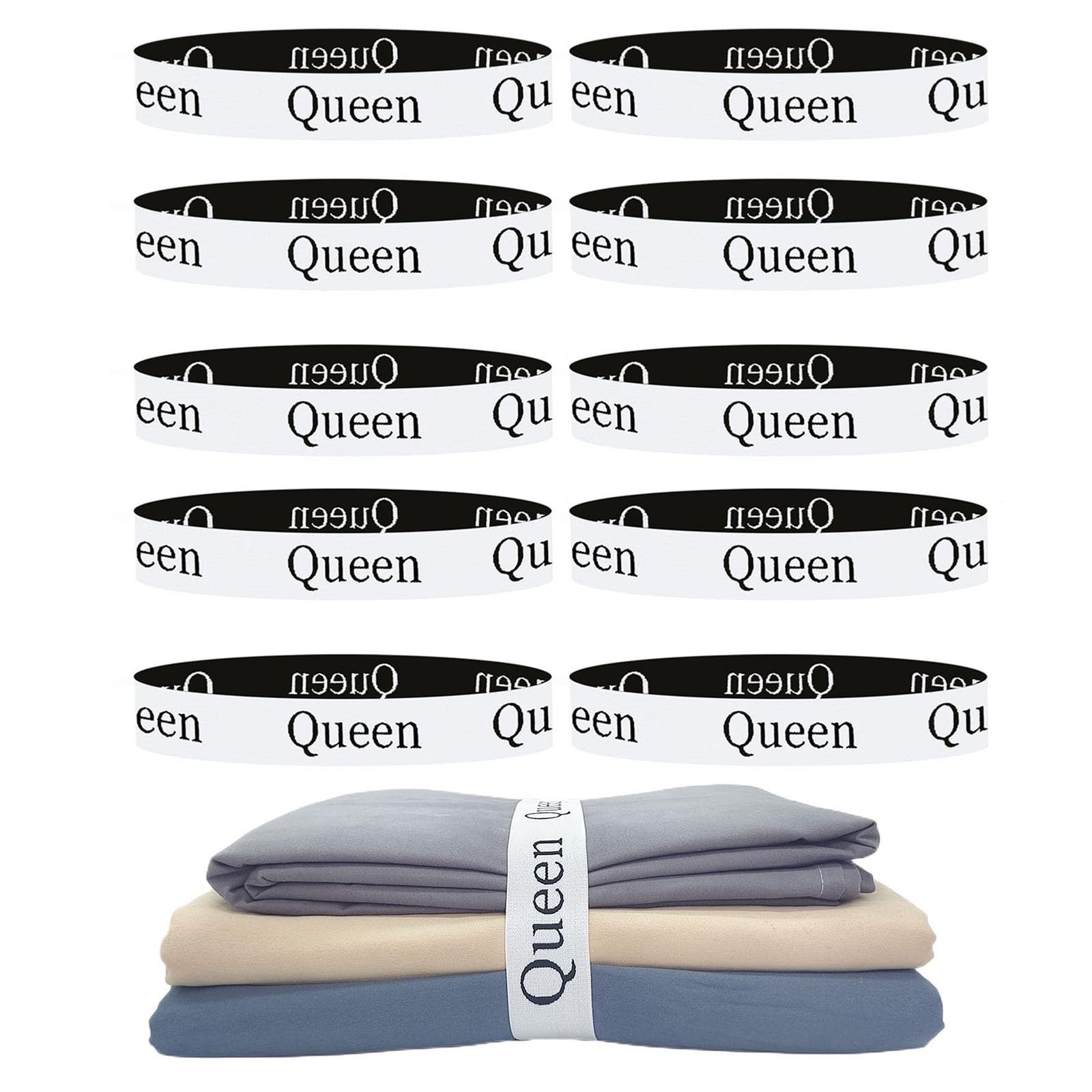 Bed Sheet Organizer Bands - Sheet Keepers for Organizing,Elastic Sheet ...