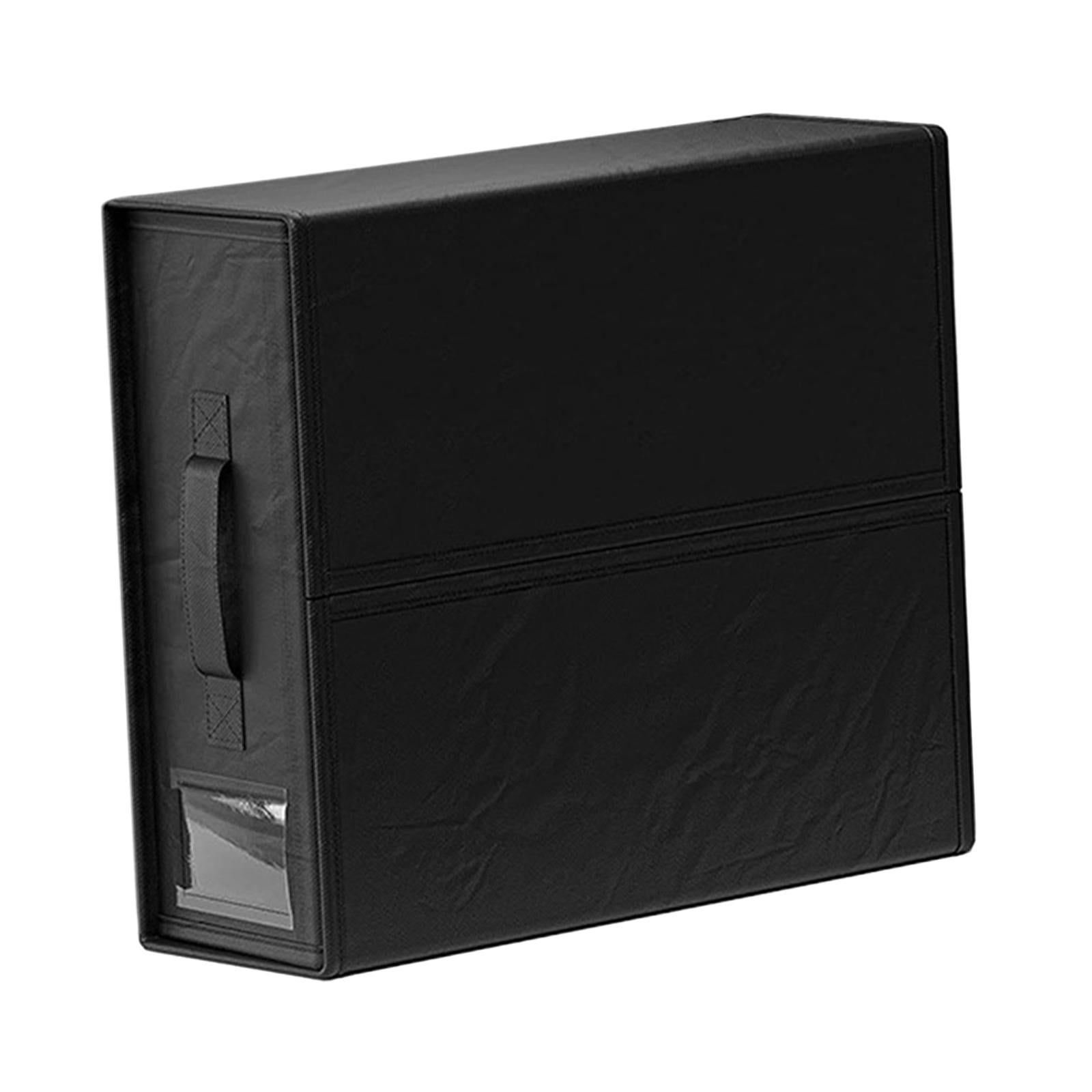 Bed Sheet Organizer Foldable Sheet Storage Box 38x12x31.5cm Sheet Black ...