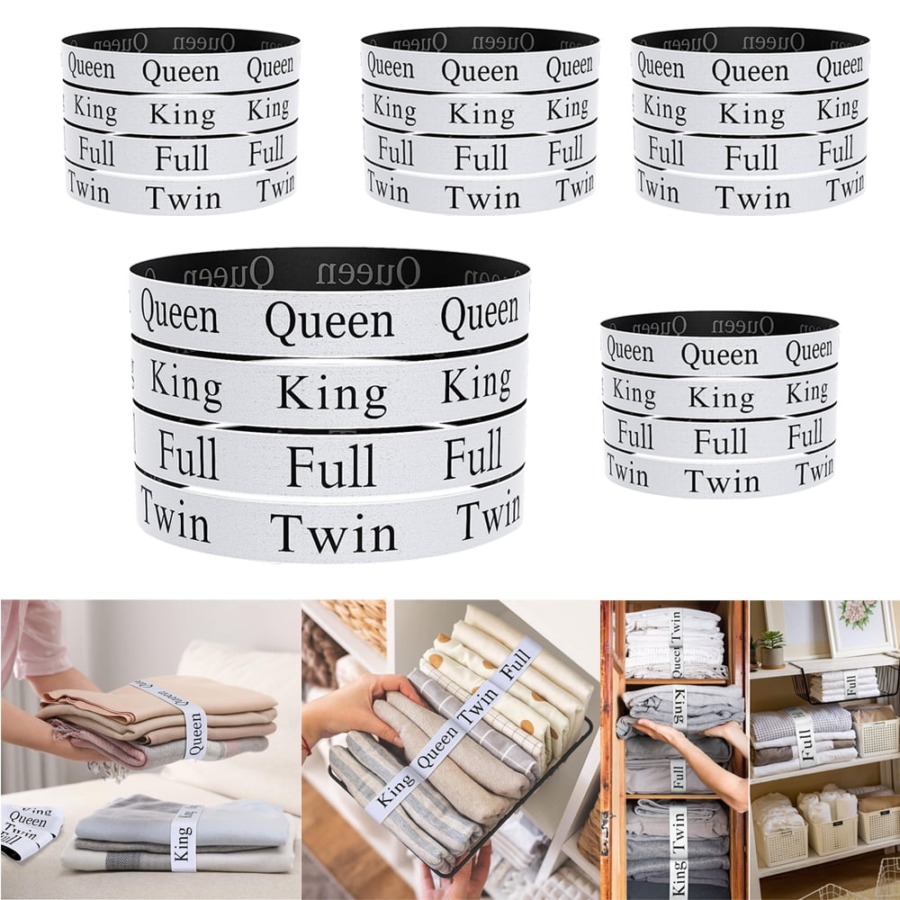 Bed Sheet Organizer Sheet Keepers Closet Organization King Twin Full ...