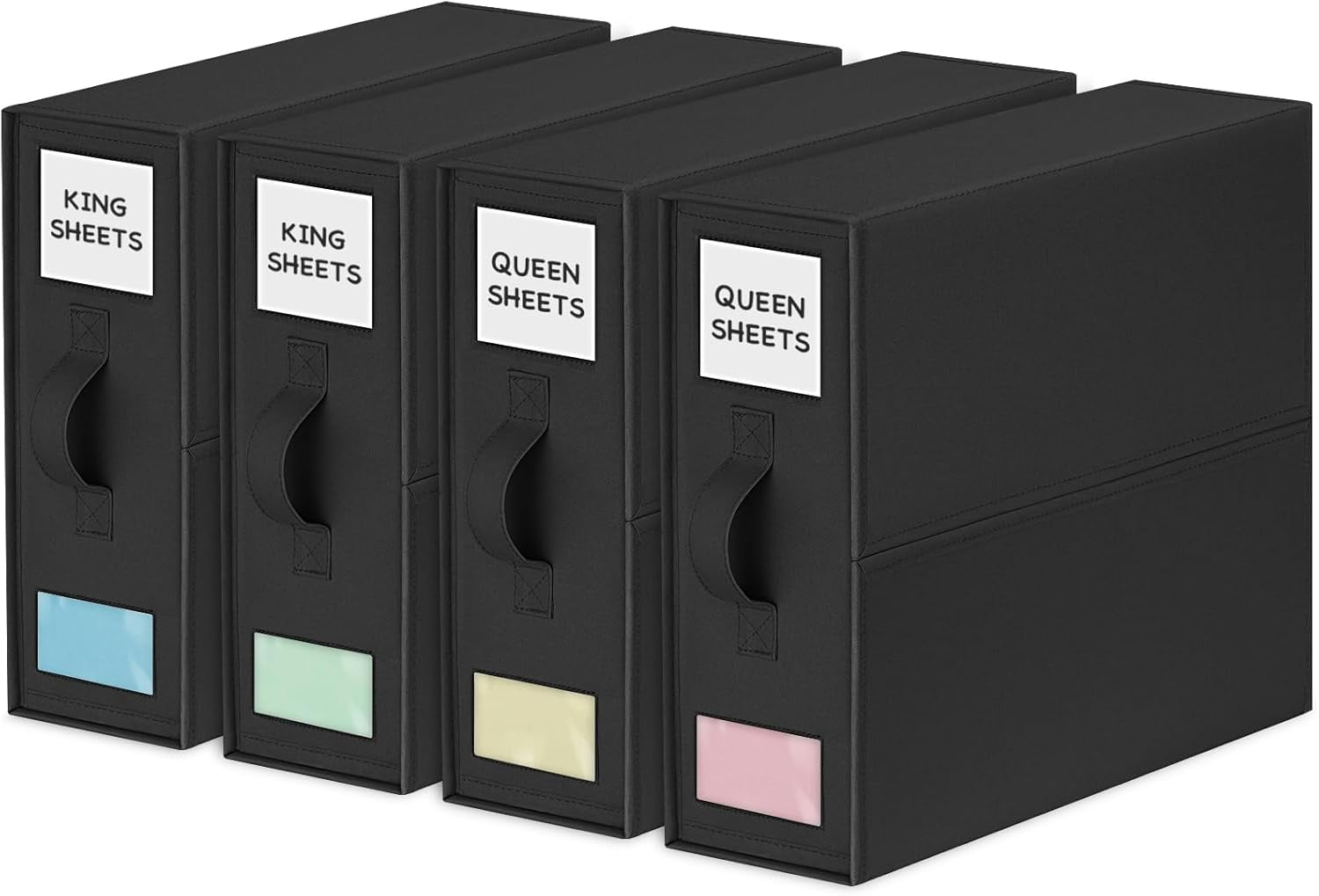 Bed Sheet Organizers and Storage,2 Pack Sheet Set Organizer for Linen ...