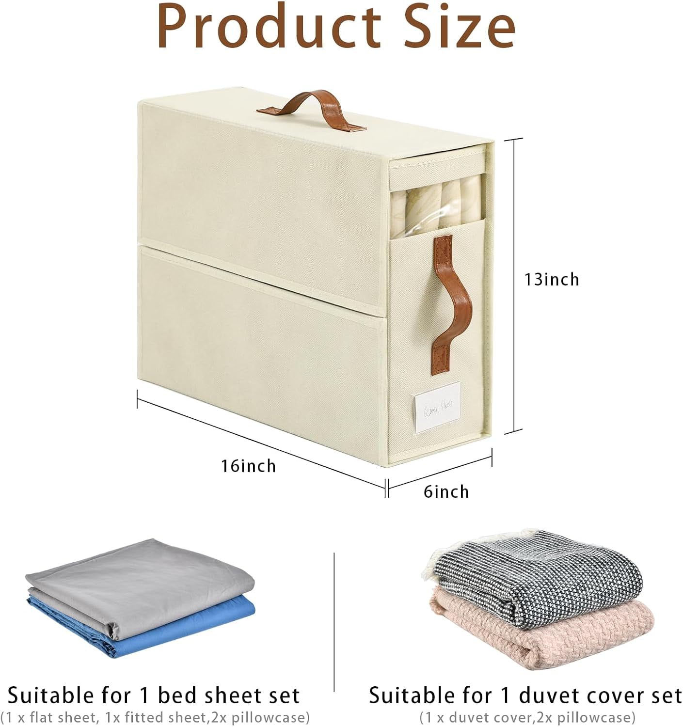 Bed Sheet Organizers and Storage, 4 Pack Linen Closet Organizers and ...