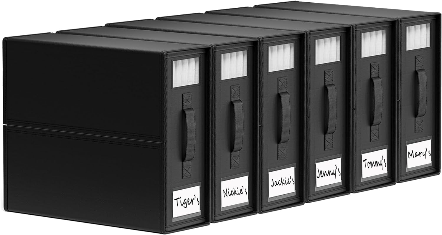 Bed Sheet Organizers and Storage Foldable Linen Closet Organizer with ...