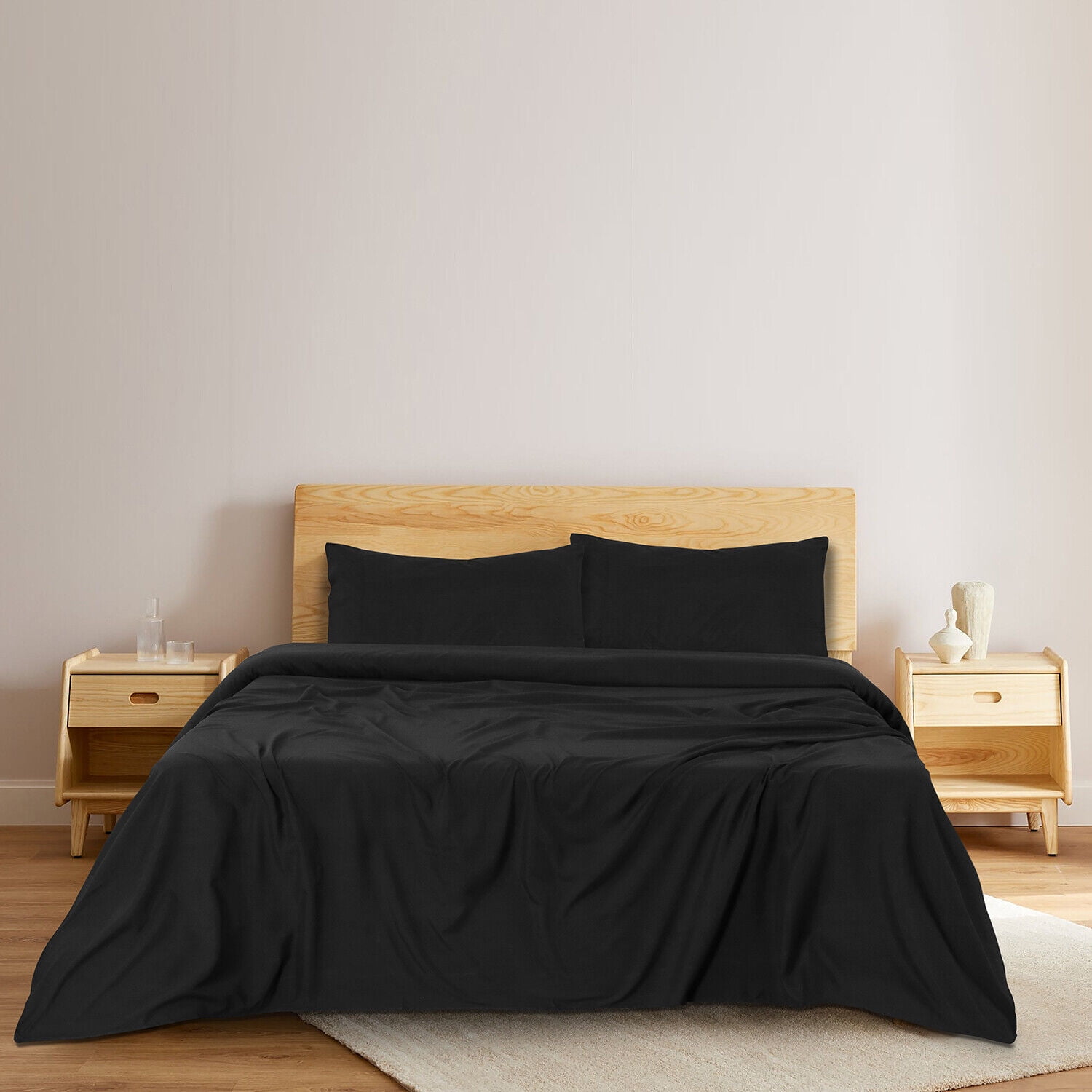 Bed Sheet Set 4 PC 1800 TC Microblend Deep Pocket Sheets Full King ...