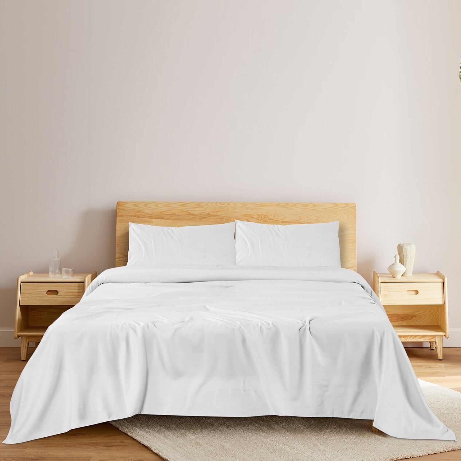 Bed Sheet Set 4 PC 1800 TC Microblend Deep Pocket Sheets Full King ...