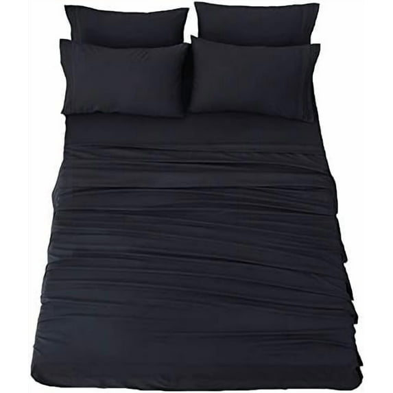 Bed Sheet Set Super Soft Microfiber 1800 Thread Count Luxury Egyptian ...