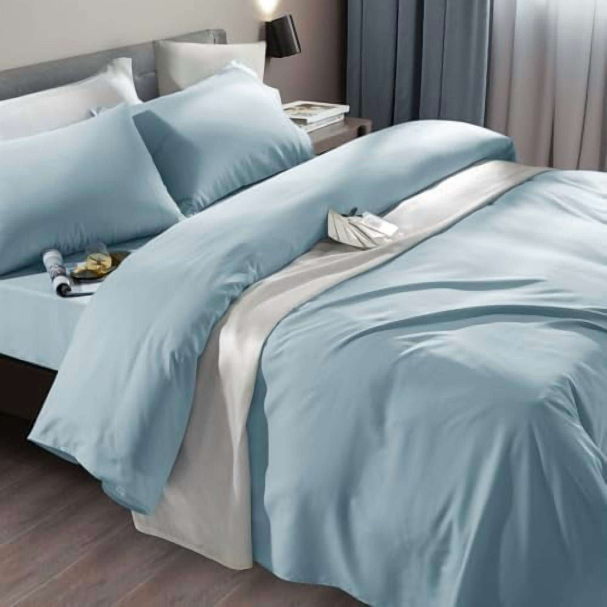 Bed Sheet Set Super Soft Microfiber 1800 Thread Count Luxury Egyptian ...