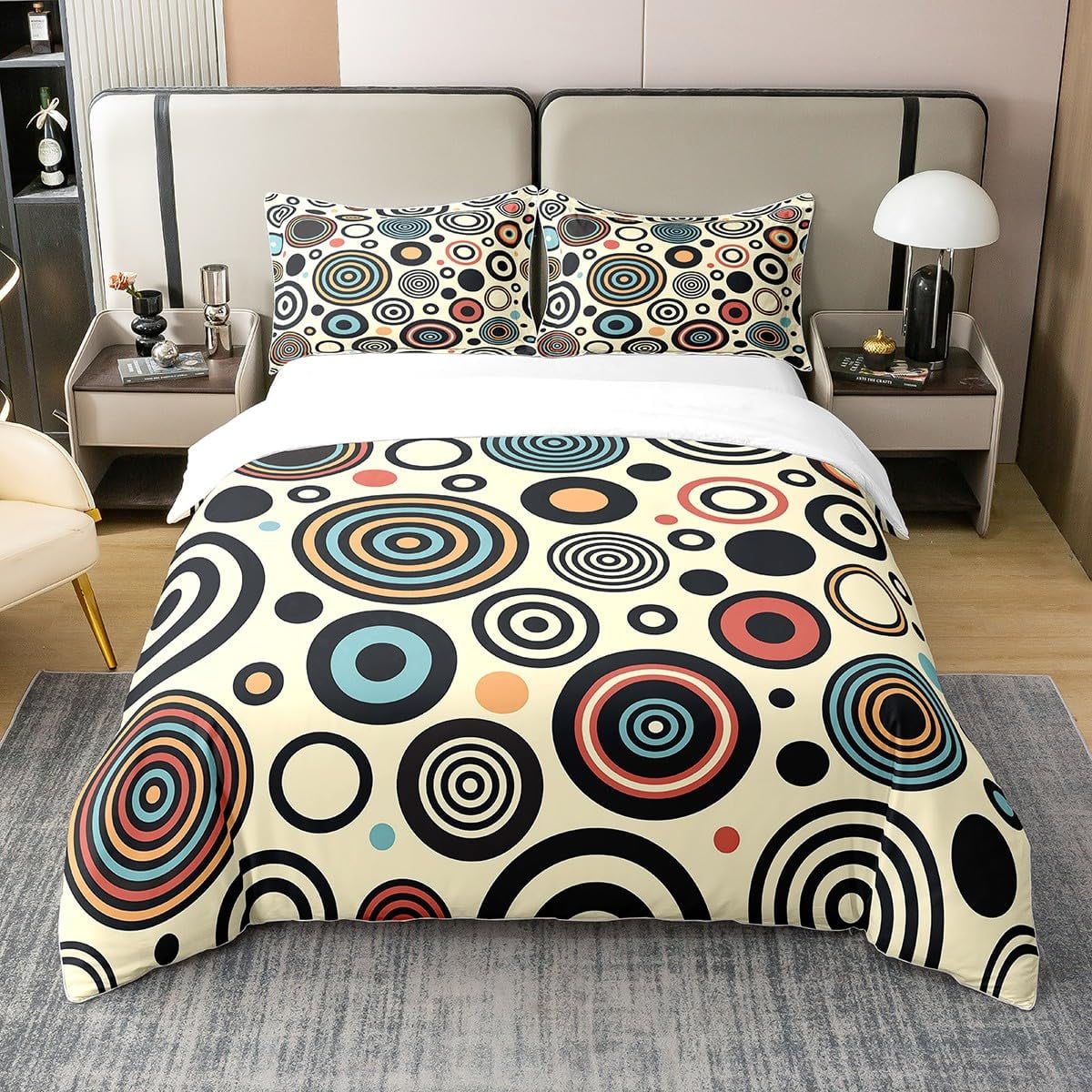 Bed Sheet Set Vintage Floral Pure Cotton Retro Comforter Cover Colorful ...