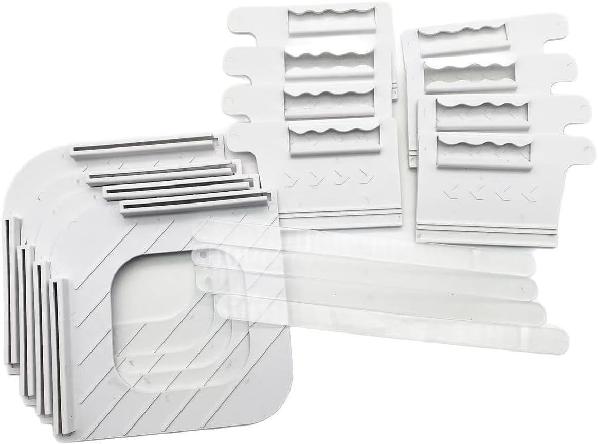 Bed Sheet Straps Holder, White Plastic Sheet Fasteners with 360 Degree ...