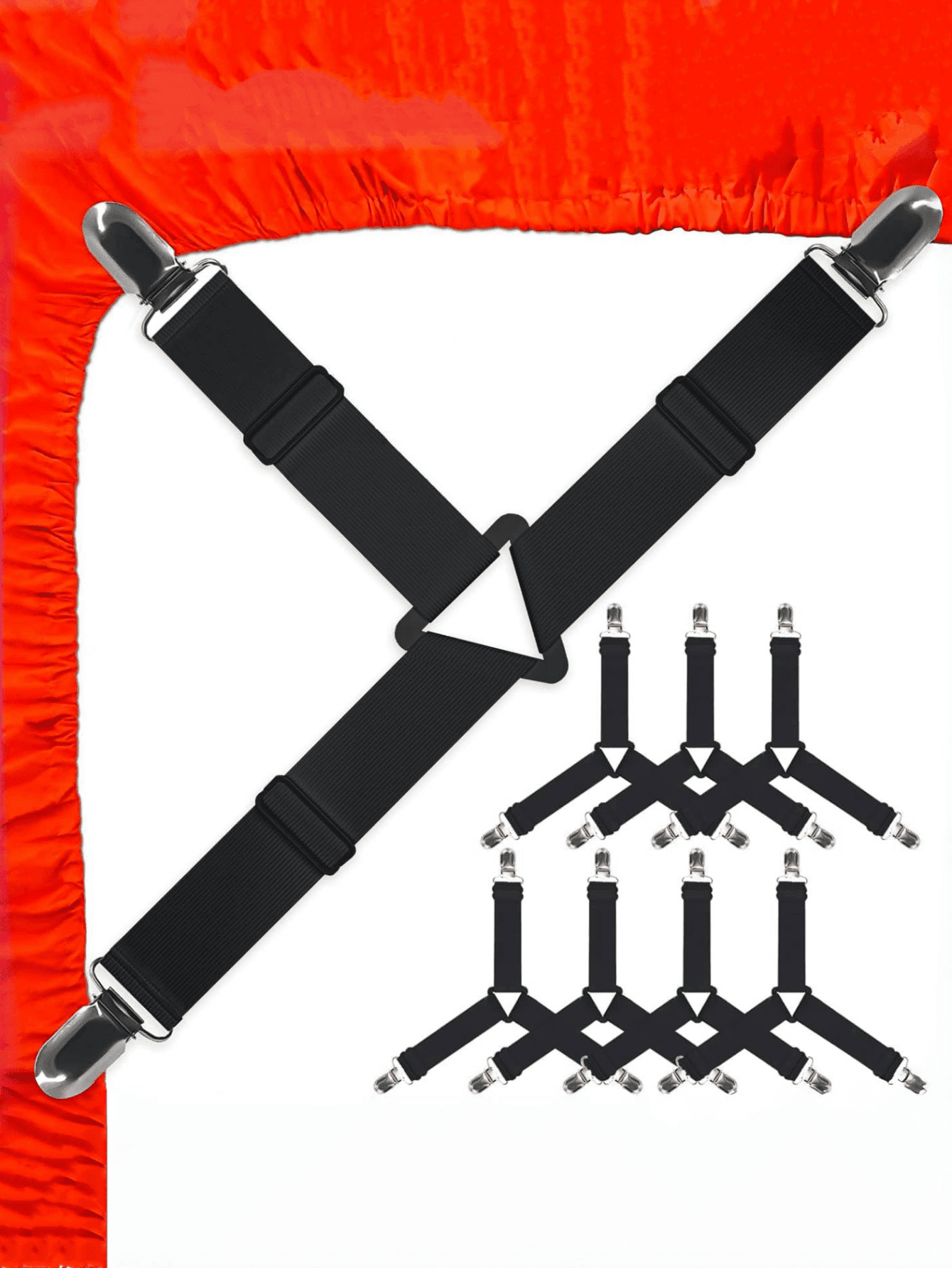 Bed Sheet Straps, Sheet Holders For Corners, Full Mattress Cover Fitted ...