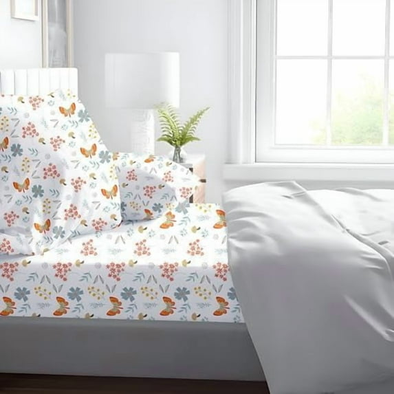 Bed Sheets 4 Piece 100% Egyptian Cotton 600 Thread Count Soft Crisp ...