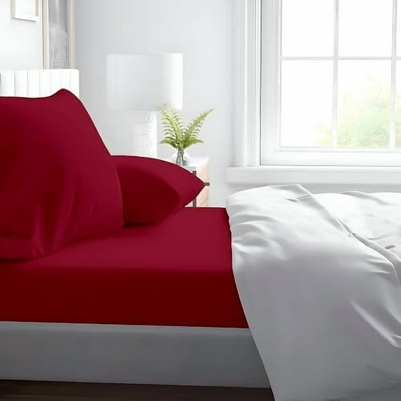 Bed Sheets 4 Piece 100% Egyptian Cotton 600 Thread Count Soft Crisp ...