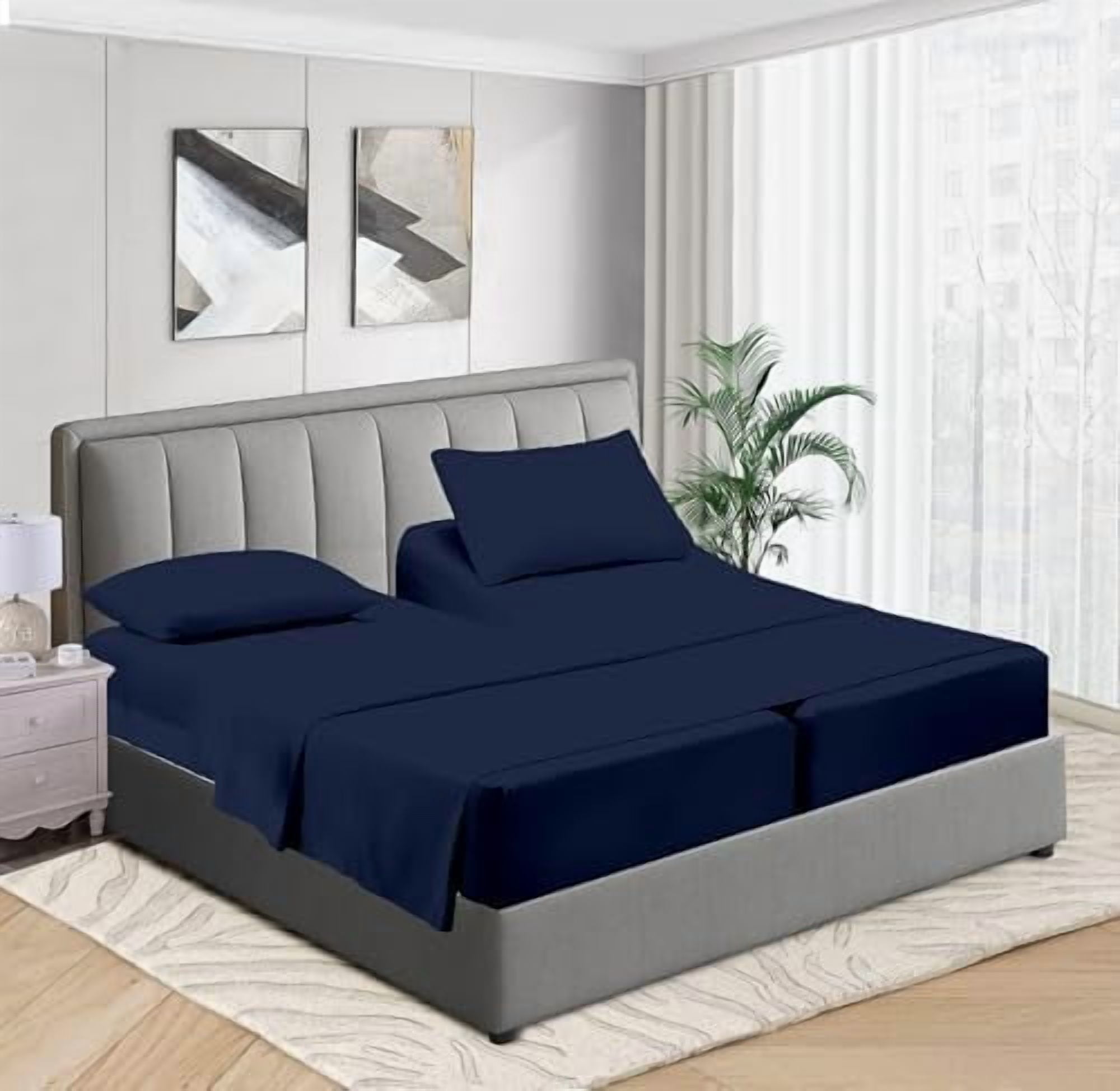 Bed Sheets 5 Piece 100% Egyptian Cotton 600 Thread Count Crisp Cooling ...