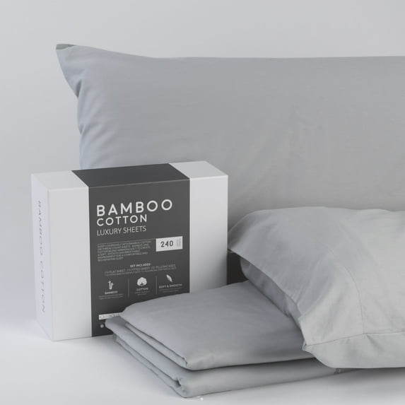Bed Sheets Bamboo Cotton Sheets Soft and Smooth with Viscose from ...