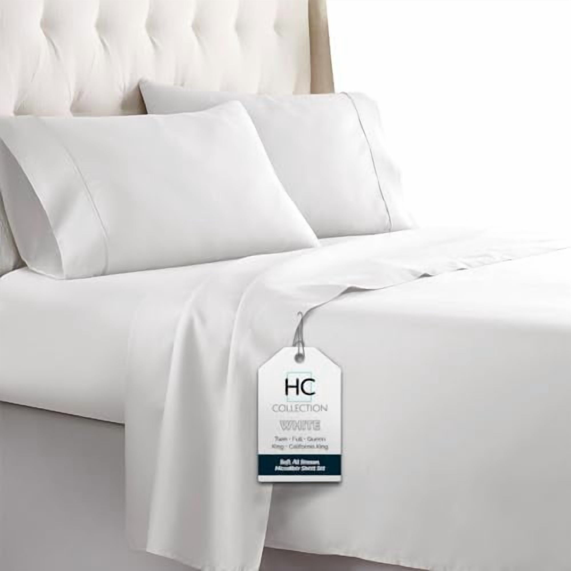 Bed Sheets Cal King, Hotel Luxury Platinum 1800 Series Brushed ...