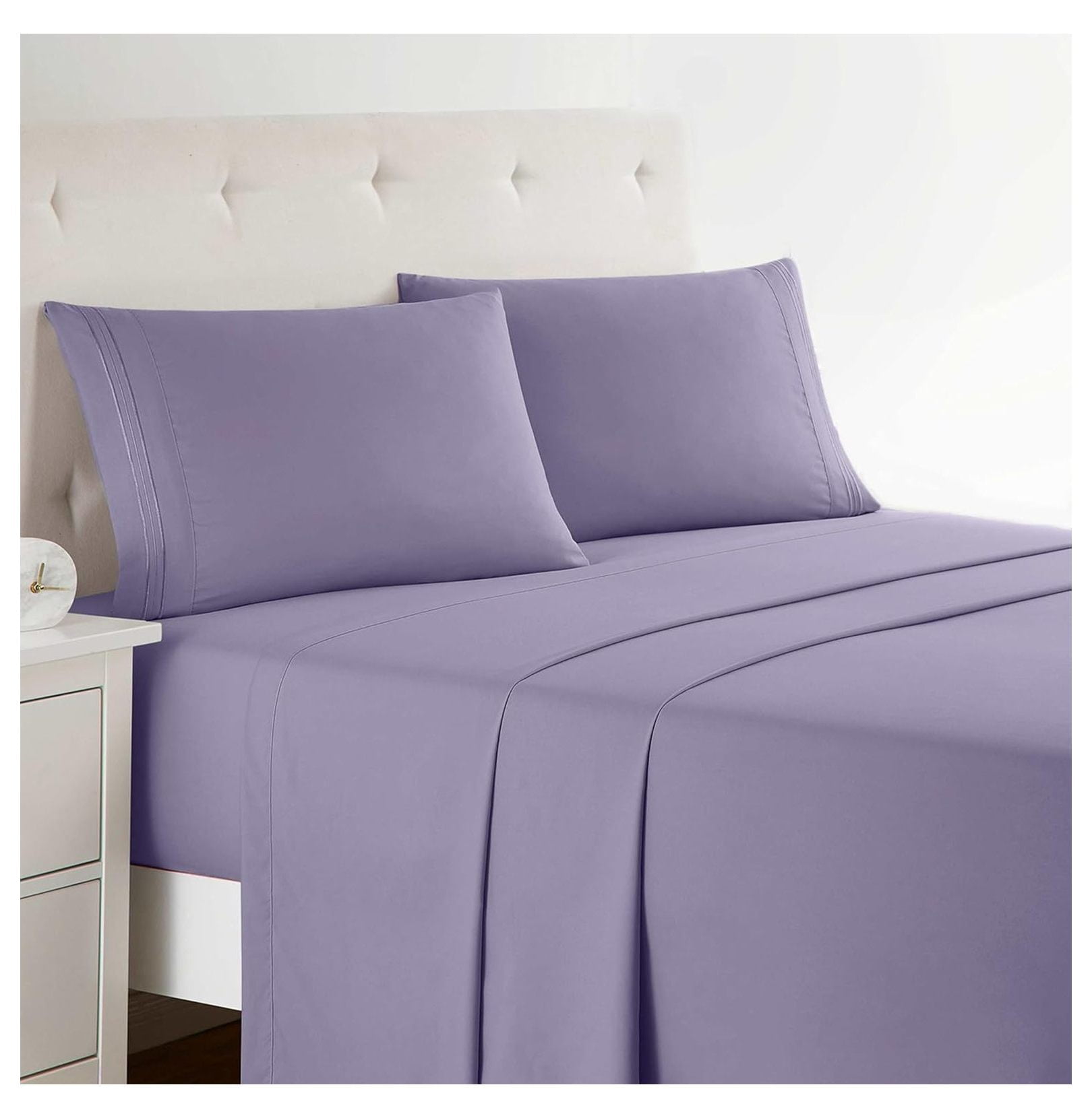 Bed Sheets, Premier 1800 Series 4 Piece Bed Sheet Set, Deep Pocket, Wrinkle, Fade, Stain ...