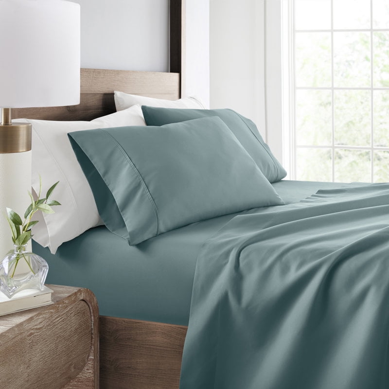 Bed Sheets Set,Solid Microfiber Ultra Soft Sheet Set,14 - Walmart.com