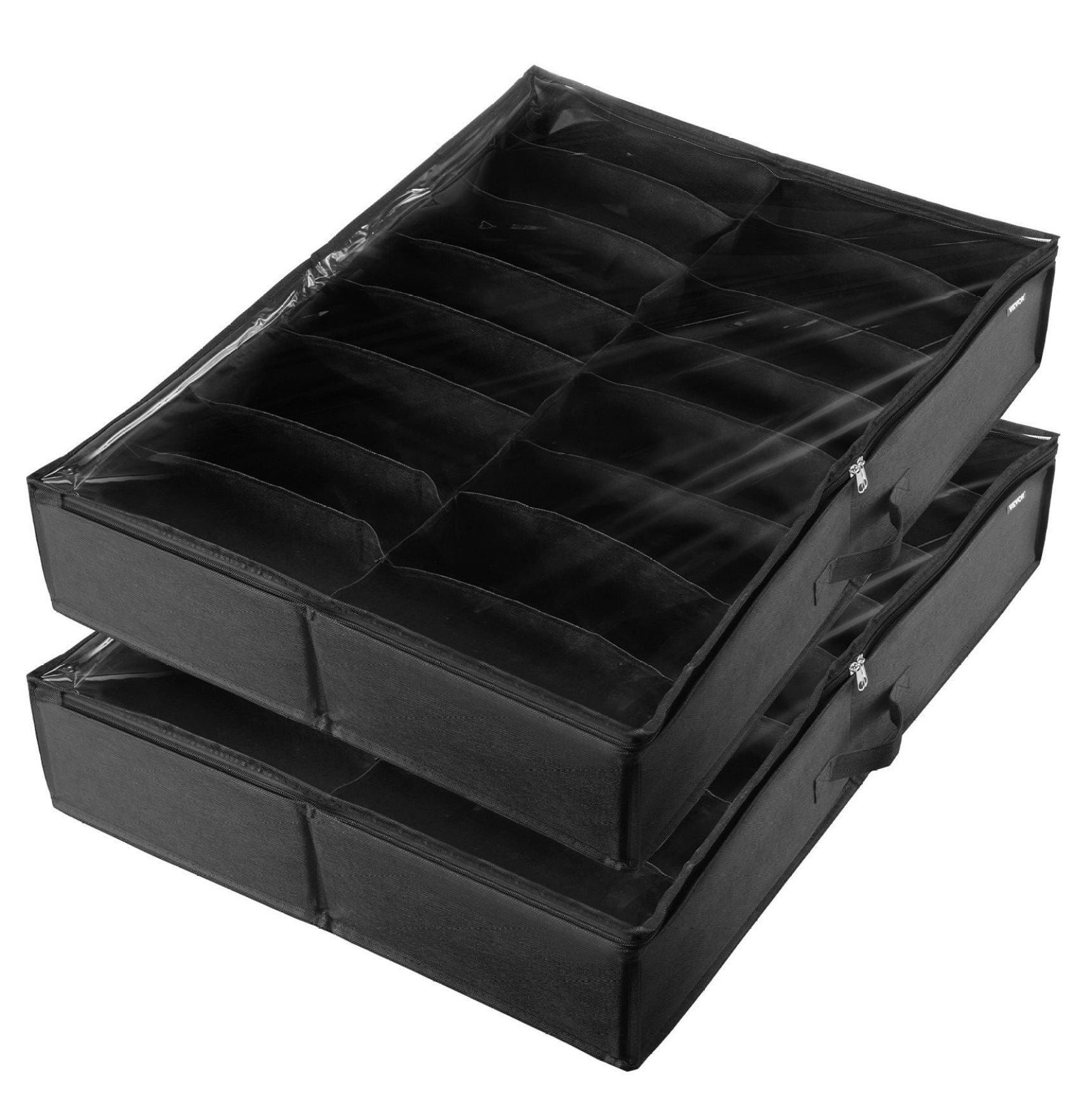 Under Bed Shoe Organizer 2-Pack, 32 Compartments - Shoe Storage ...