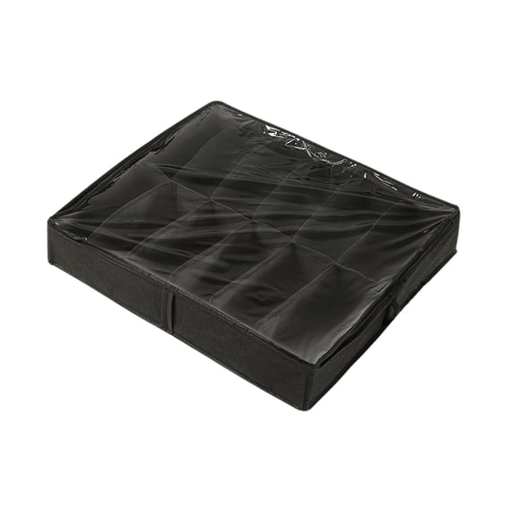 Under Bed Shoe Organizer 5.1 Inch Low Profile Fabric Storage Box with ...