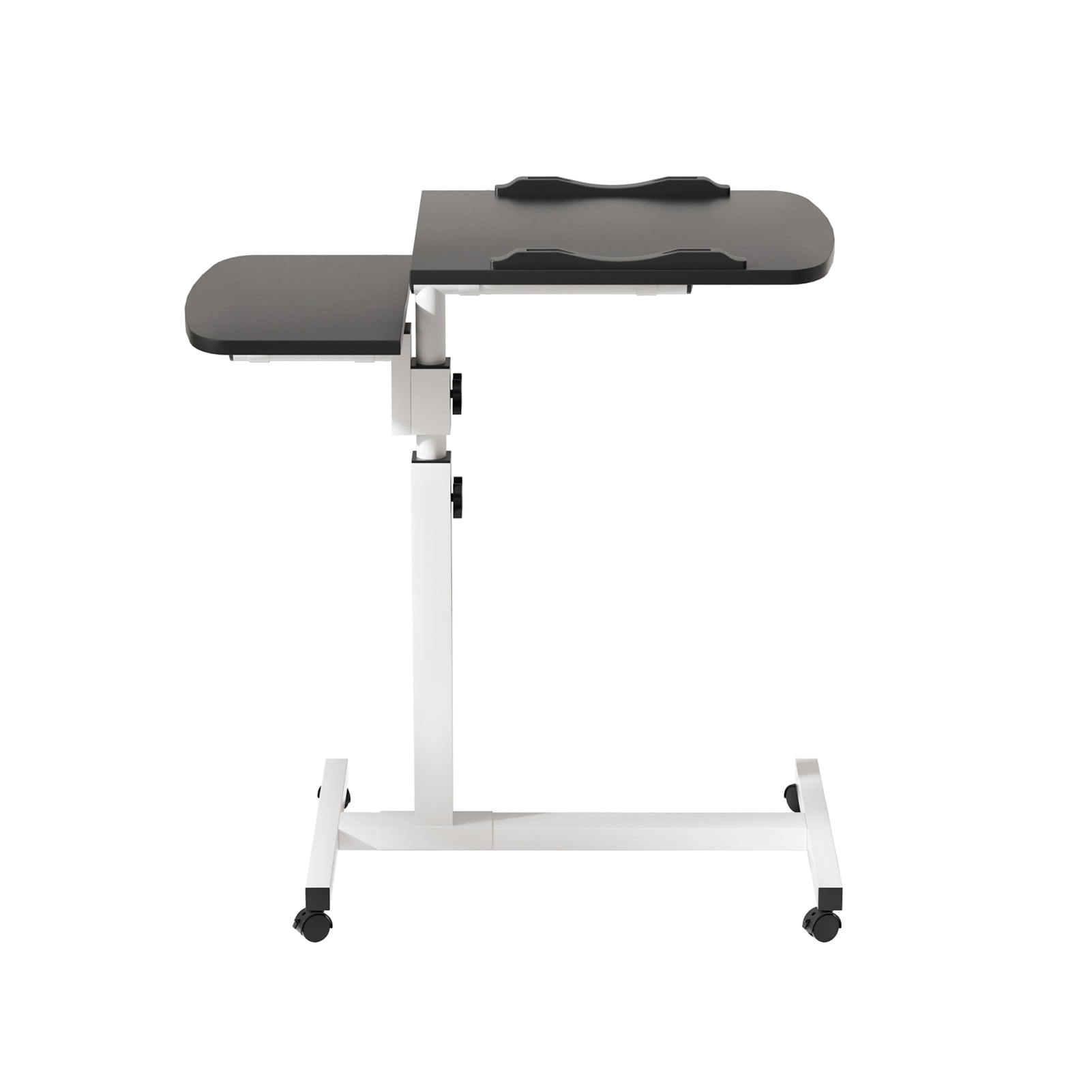 Bed Side Table, Height Liftable Overbed Bedside Table with Wheels ...