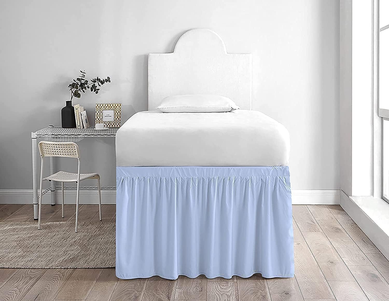 Bed Skirt For Dorm Room Ruffled Dorm Sized Bed Skirt Three Fabric