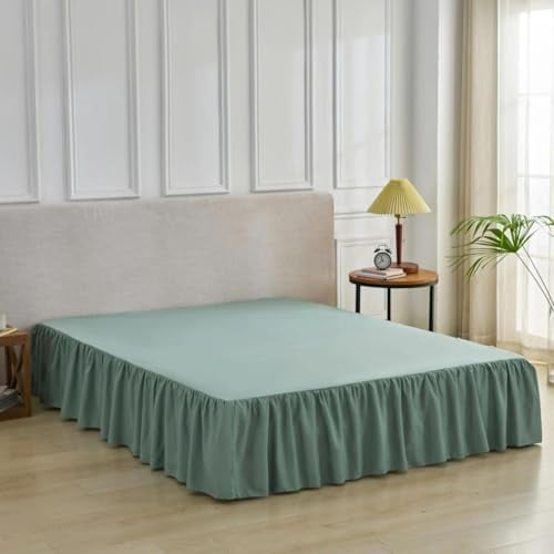 Bed Skirt Full Size Ruffled Bed Skirt with Split Corners, Full Bed ...