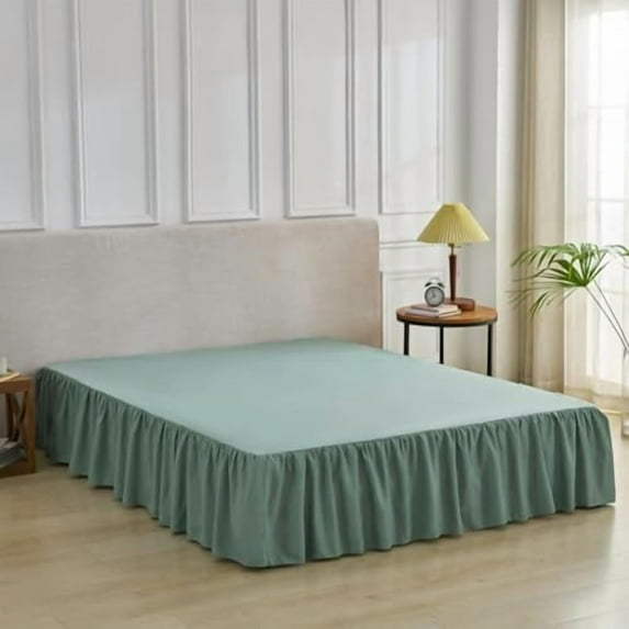 Bed Skirt Full Size Ruffled Bed Skirt with Split Corners, Full Bed ...