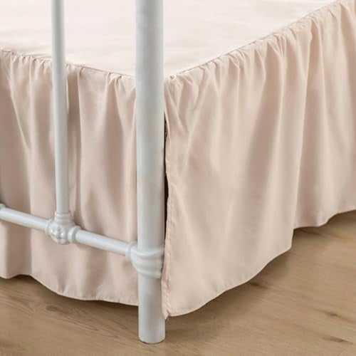 Bed Skirt King Size Ruffled Bed Skirts with Split Corners,16 Inch Drop ...