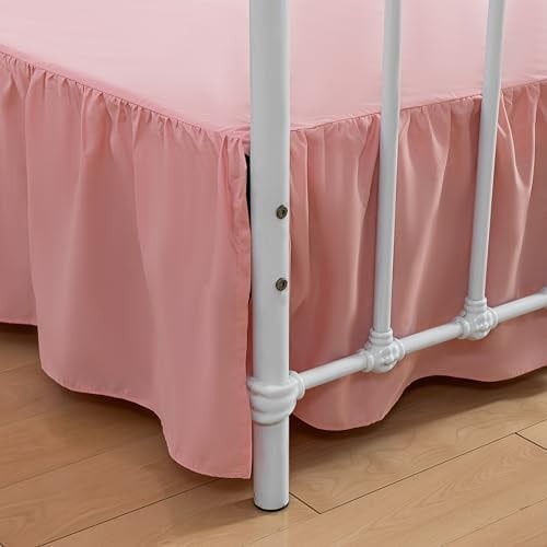 Bed Skirt Queen Size Ruffled Bed Skirt with Split Corners, 18 Inch Drop ...