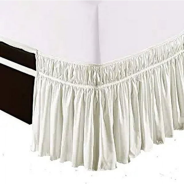Bed Skirt Queen Size Wrap Around Bed Skirt 18 Inch Depth Easy Fit