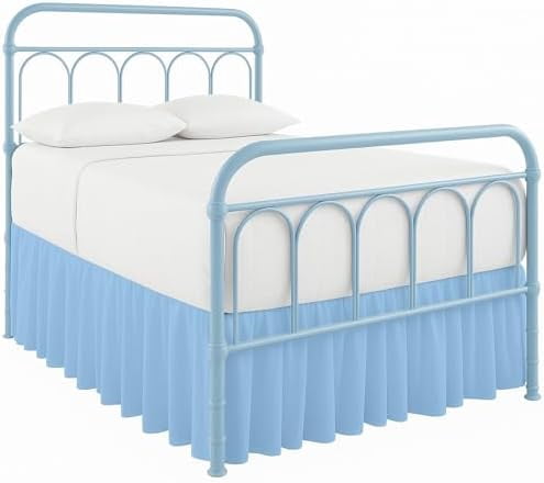 Bed Skirt Twin 22" Drop with Split Corners, 100% Microfiber Soft and ...