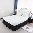 Bed Skirt - Wrap Around Bed Skirts Elastic Dust Ruffles, Easy Fit ...