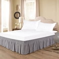 Bed Skirt - Wrap Around Bed Skirts Elastic Dust Ruffles, Easy Fit ...
