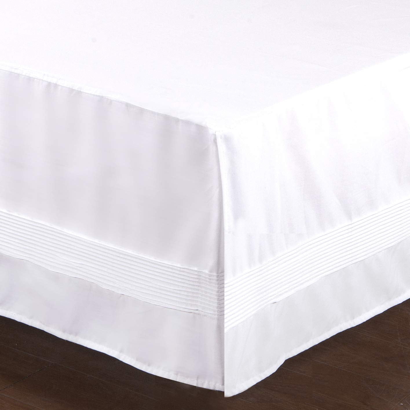 Bed Skirt with Split Corners Durable Luxury Dust Ruffle 14 Inch ...