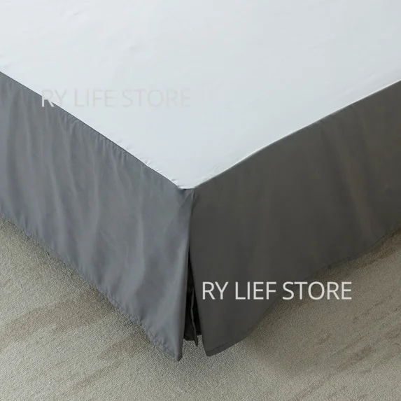 Bed Skirts Solid Color Home Hotel Bed Skirt with Surface Twin/Full ...