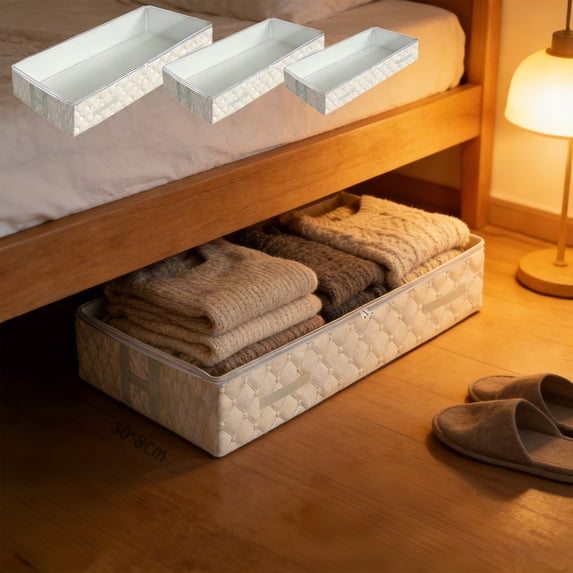 Under Bed Storage Bag – Clothes Organizer | Non Woven Fabric, Foldable ...