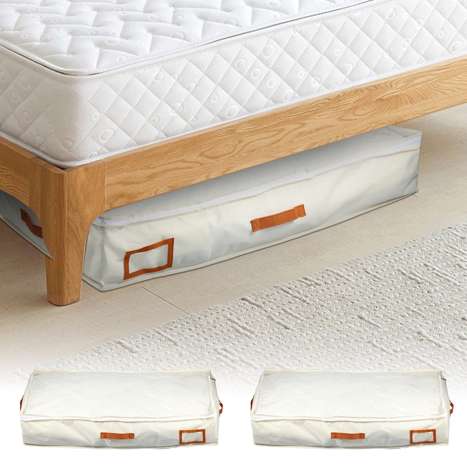 Bed Storage Box Multipurpose Under Bed Storage Organizer Large-Capacity ...