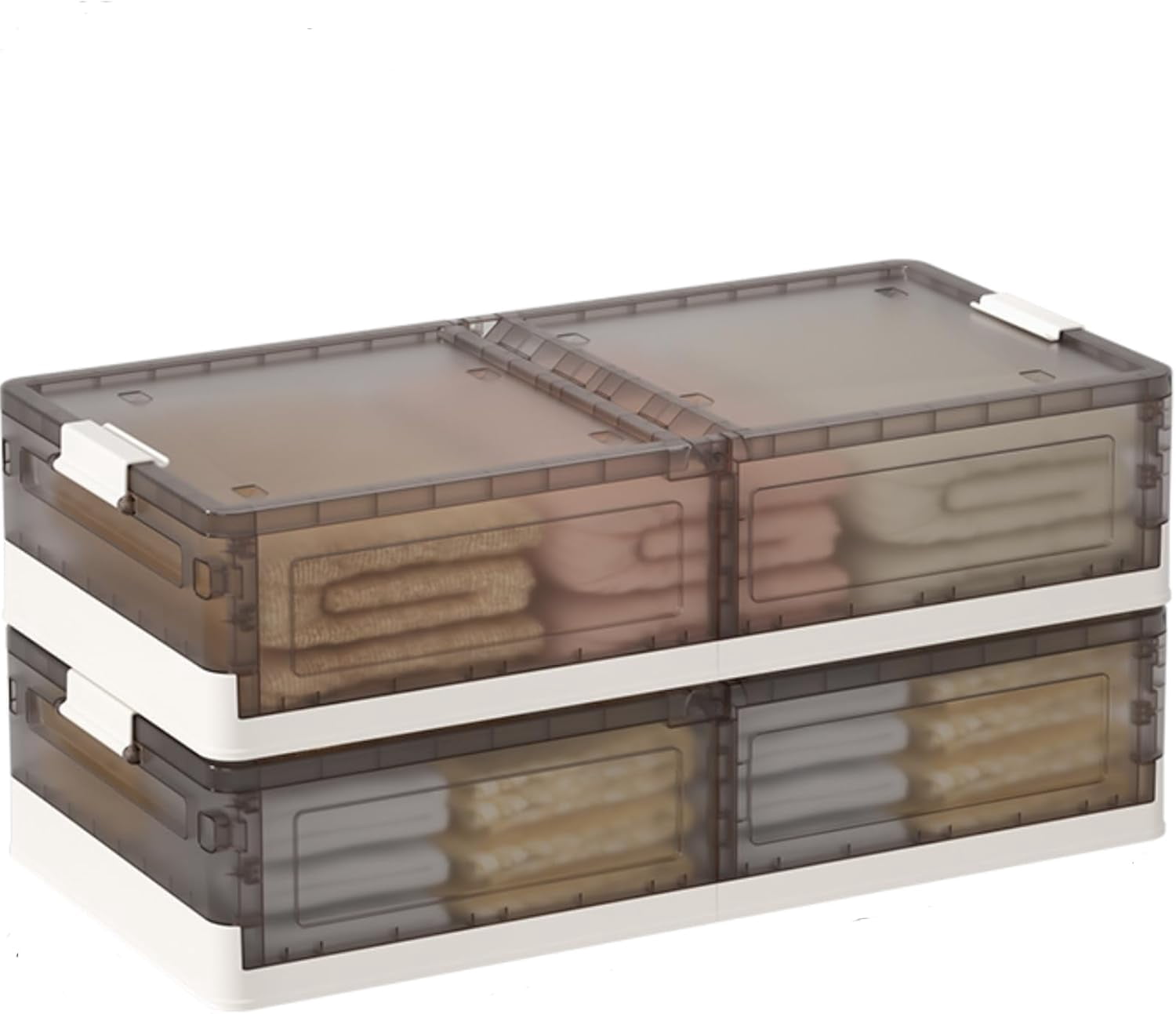 Under Bed Storage Containers - 2Pack, Stackable Under Bed Rolling ...