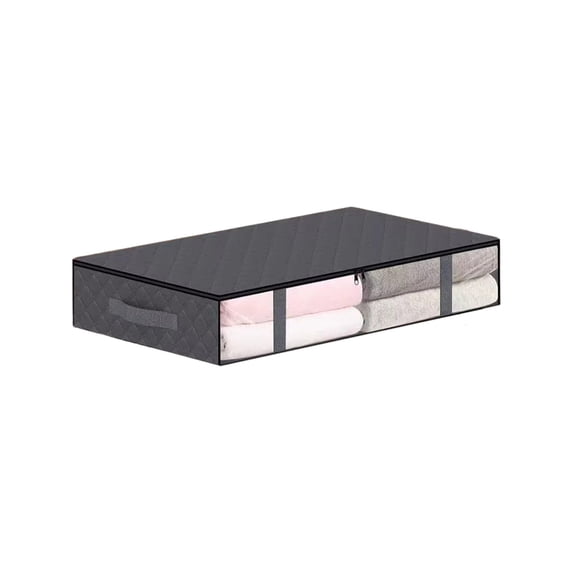 Under Bed Storage Containers with Clear Window Foldable Clothes Storage ...