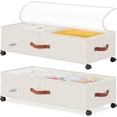Under Bed Storage Containers with Wheels 9.5inches Higher Under Bed ...