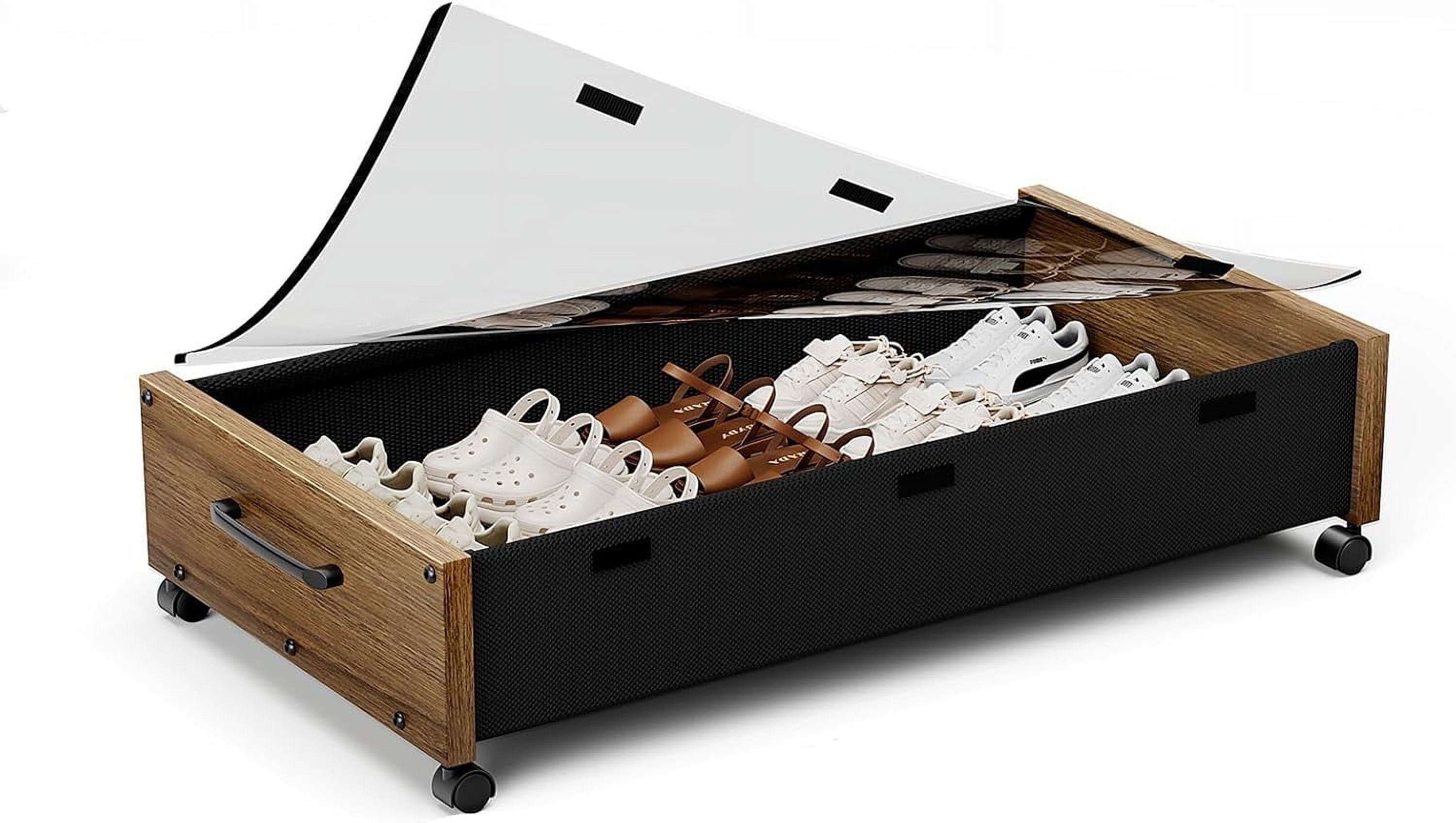 Under Bed Storage with Wheels, Under Bed Shoe Storage, Under the Bed ...