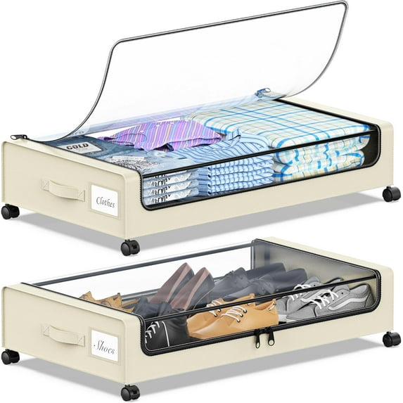 Under Bed Storage with Wheels,Under the Bed Storage Containers with ...