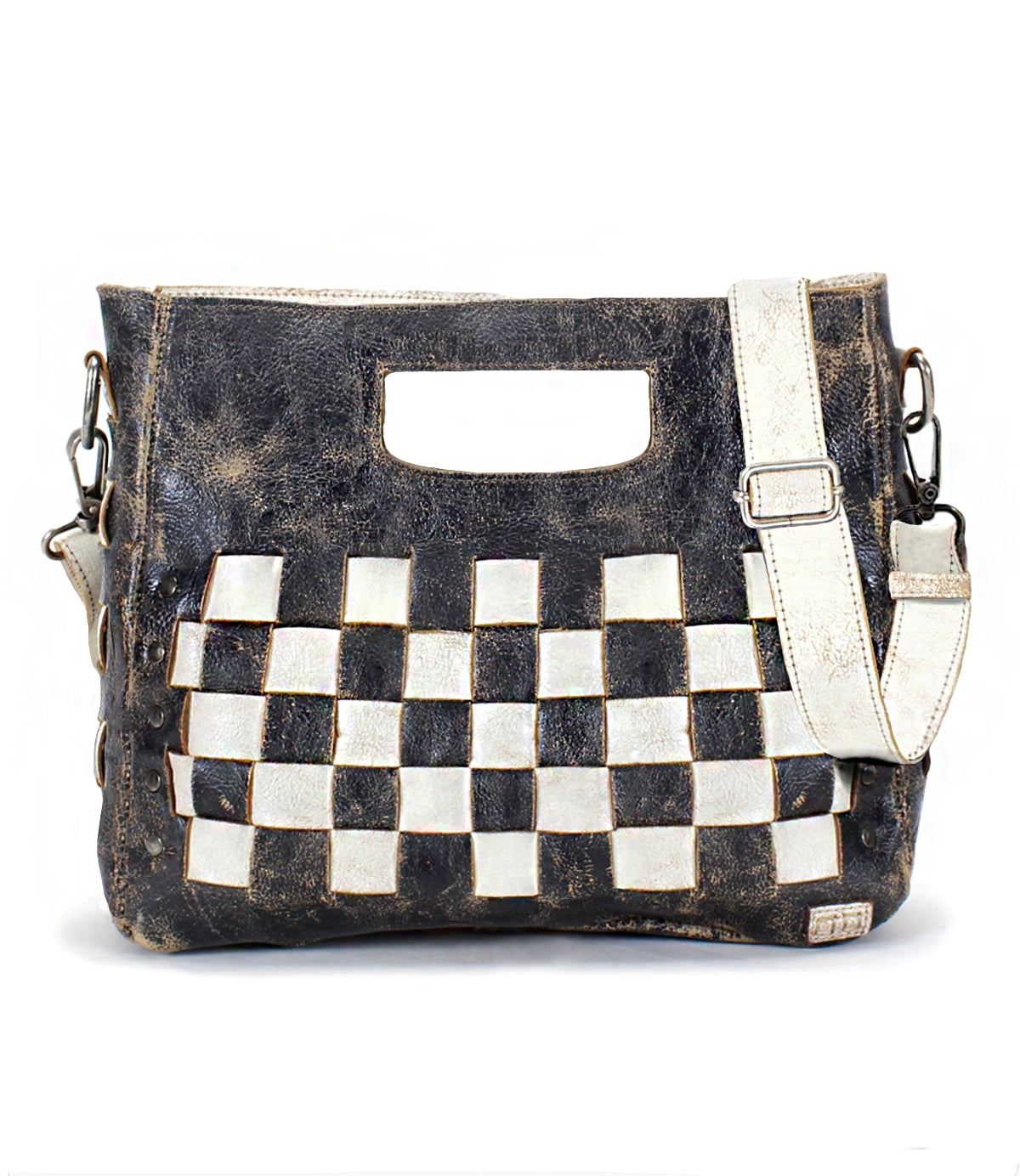 Bed|Stu Women’s Orchid Leather Bag (Black Lux Nectar Lux, One Size ...