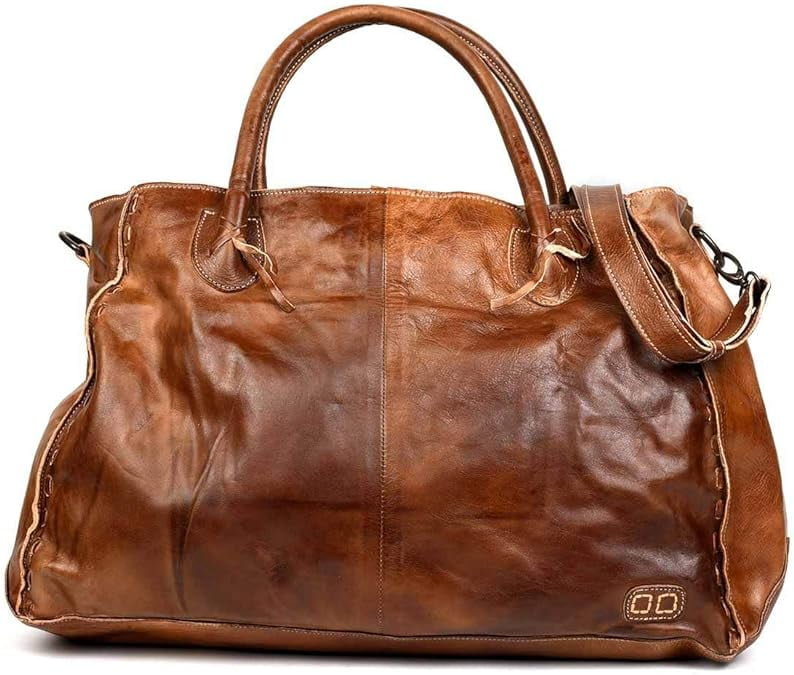 Bed|Stu Women’s Rockaway Leather Bag (Tan Rustic, One Size) - Walmart.com