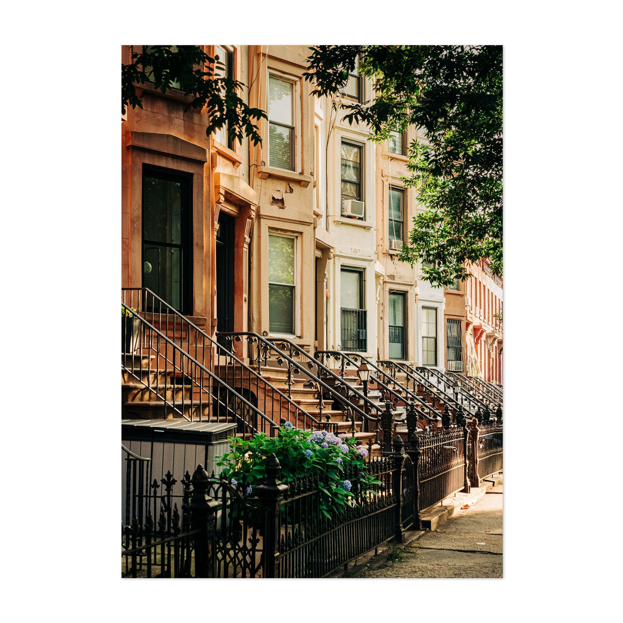 Bed-Stuy Brownstones 02 - Brooklyn New York Photography Unframed Wall ...