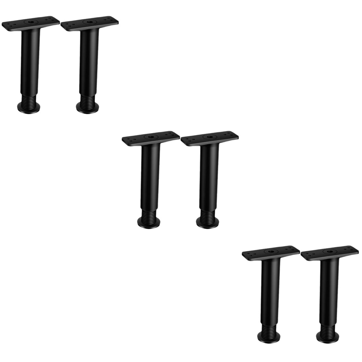 Bed Support Frame 6 Pcs Adjustable Risers Increased Couch Legs ...