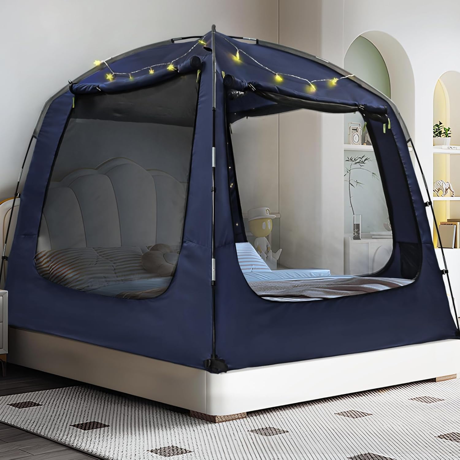 Bed Tent Bed Canopy Breathable 100% for Adult and Kids Light Reduction ...