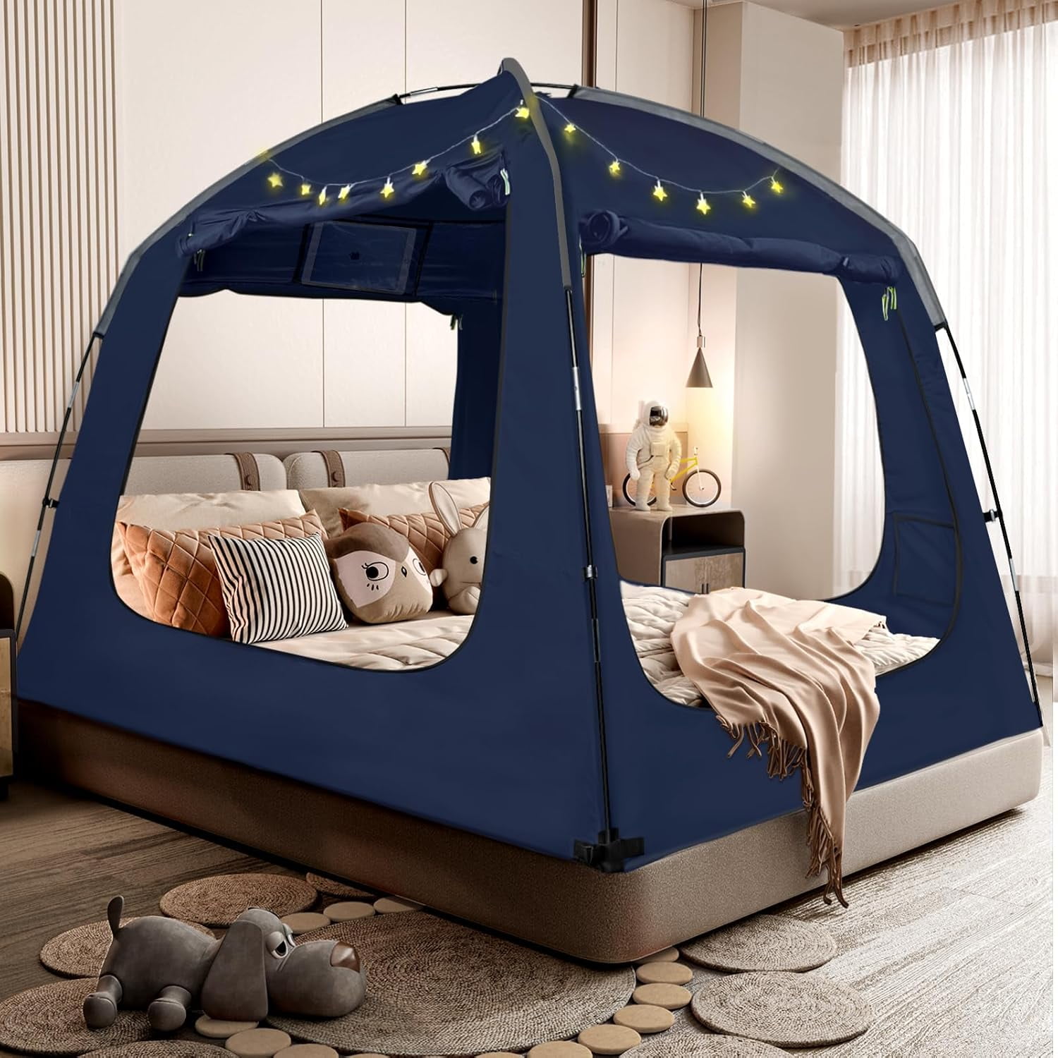 Bed Tent Bed Canopy Breathable 100% for Adult and Kids Light Reduction ...