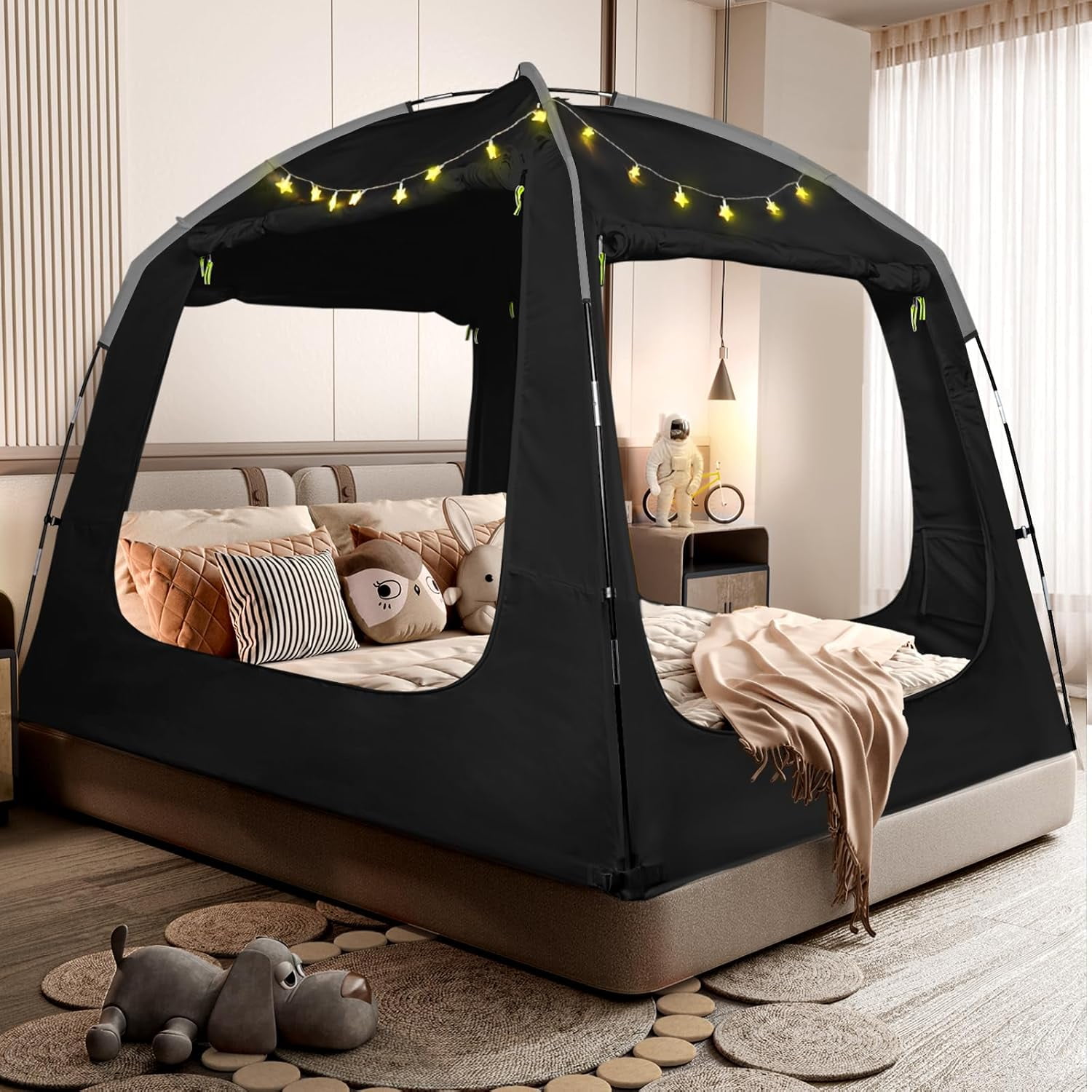 Bed Tent Bed Canopy Breathable 100% for Adult and Kids Light Reduction ...