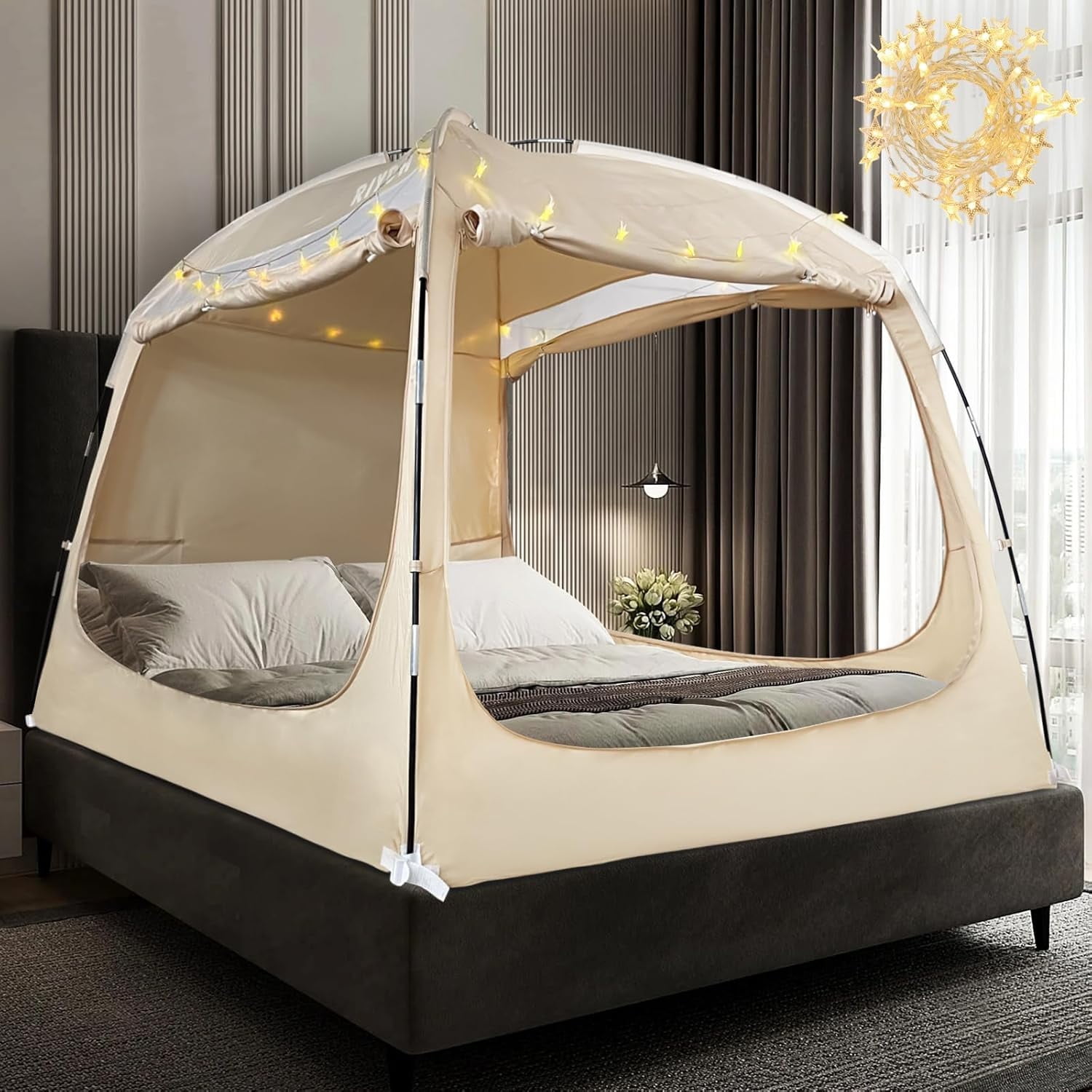 Bed Tent Bed Canopy Queen Size for Adult and Kids - Portable Sleeping ...