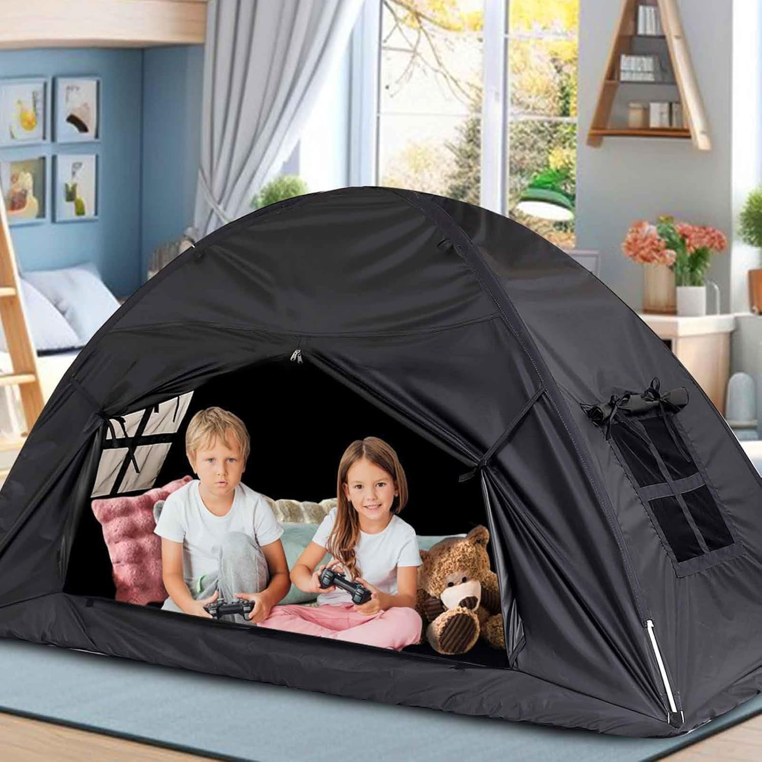 Bed Tent for Twin Size Bed Canopy,Sensory Breathable Privacy Space ...